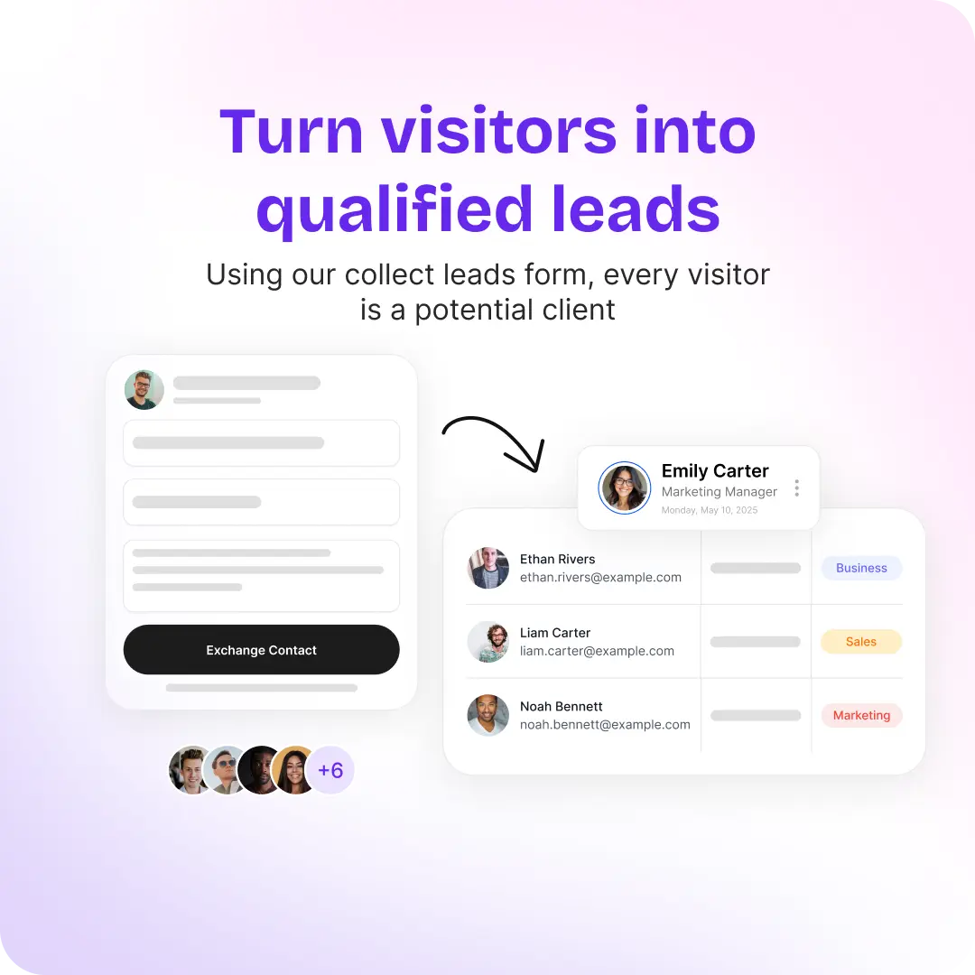 Digital Business Cards with CRM Integration | Tap Teams